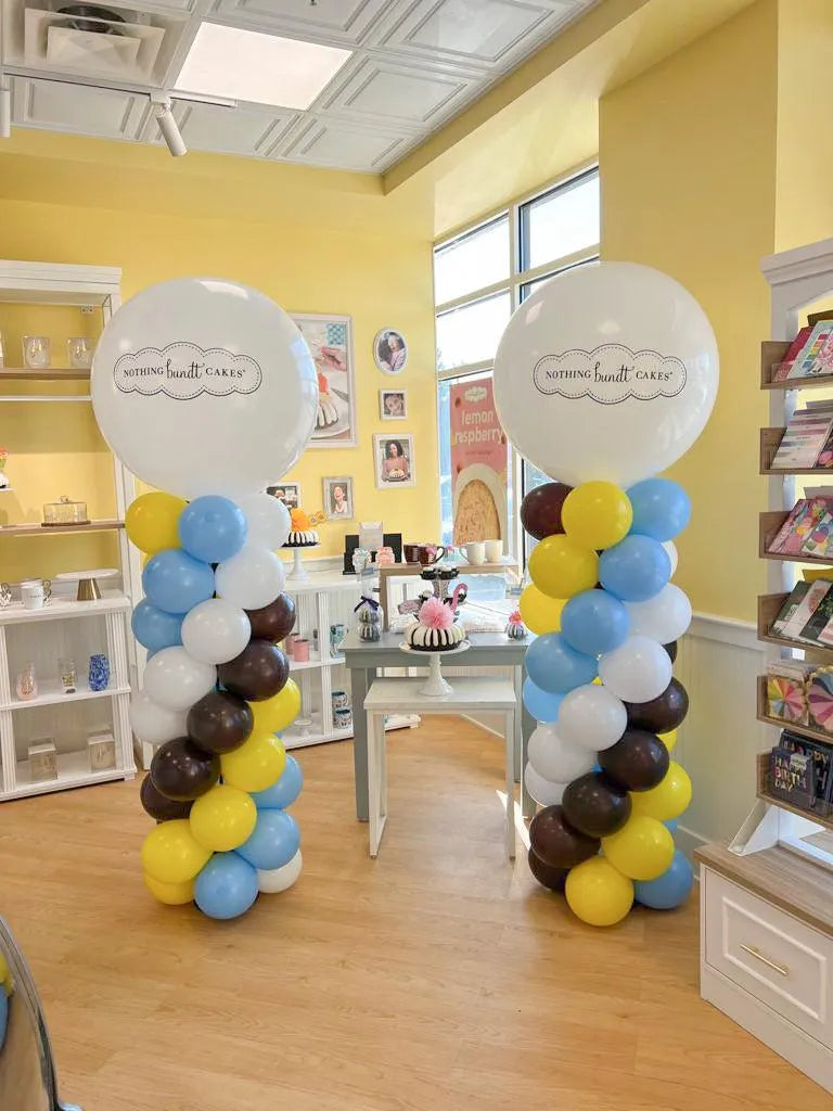 Branded Classic Columns with Custom Logo - Elegant Decor for Events ...