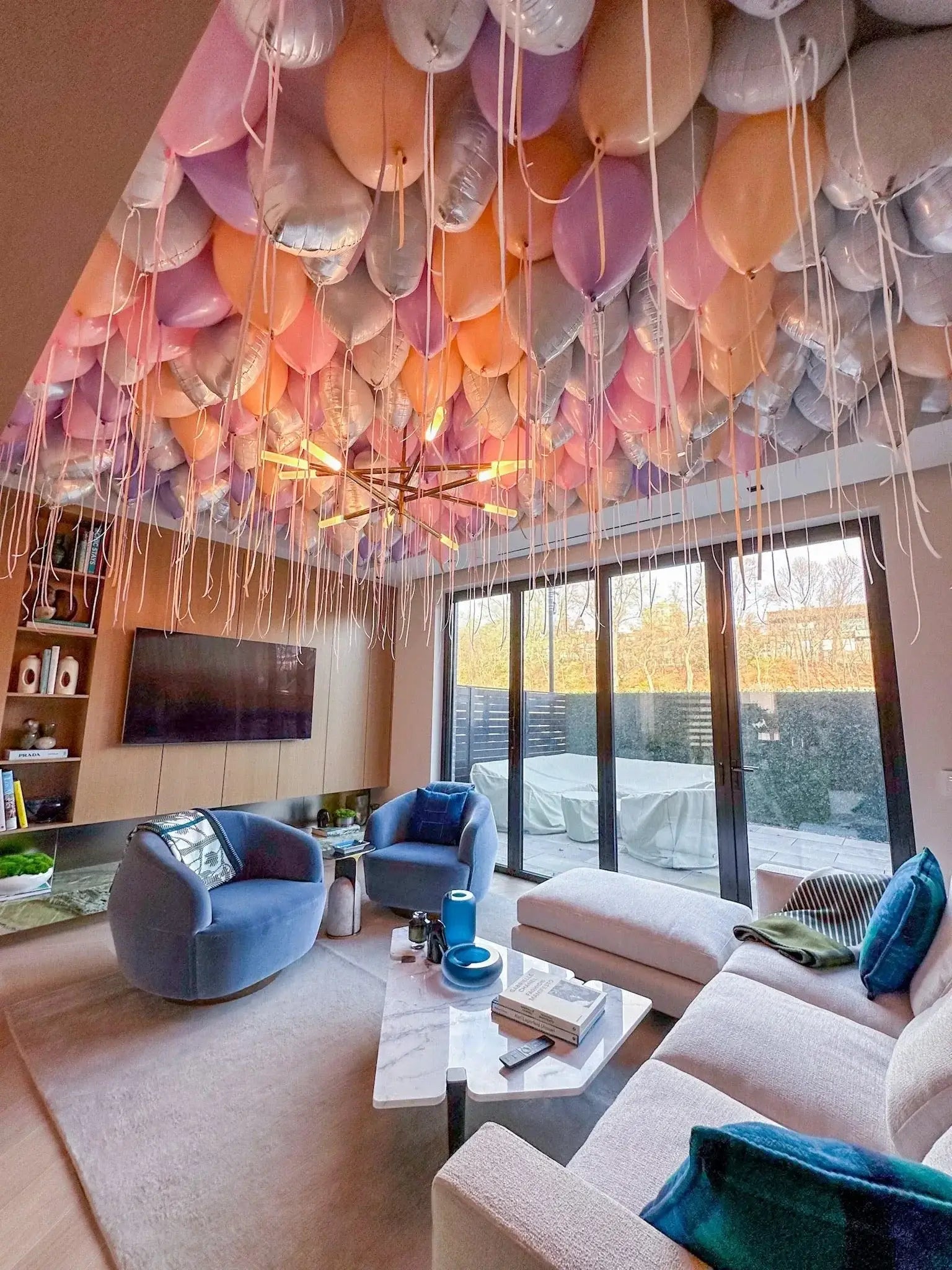 Foils and Latex Ceiling Decoration - Elegant Event Decor – My Blush Peony